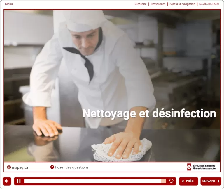 Certification en hygiène et salubrité alimentaire reconnue par le MAPAQ