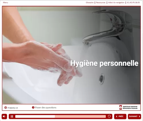 Certification en hygiène et salubrité alimentaire reconnue par le MAPAQ