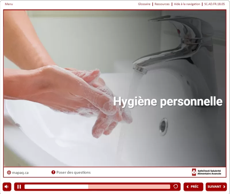 Certification en hygiène et salubrité alimentaire reconnue par le MAPAQ