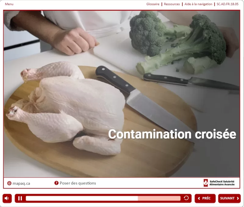 Certification en hygiène et salubrité alimentaire reconnue par le MAPAQ