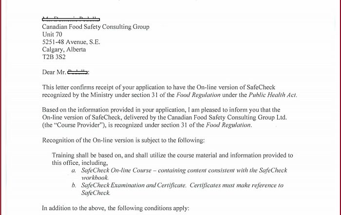 Provincial Health Department Approvals | Accreditation and Training ...