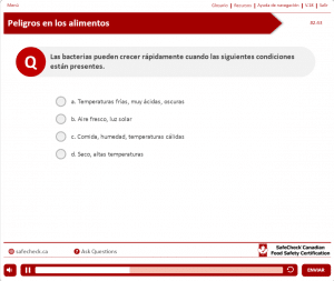 Spanish Food Handling Course | Online Safety Certification