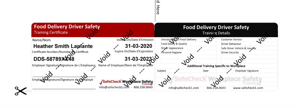 Food Delivery Driver Safety Certification | Improved Driver Safety