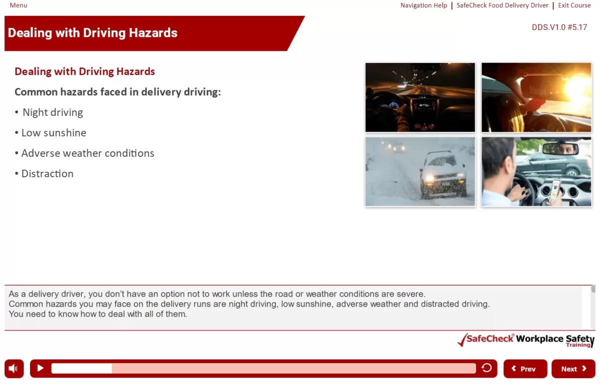 Food Delivery Driver Safety Certification | Improved Driver Safety