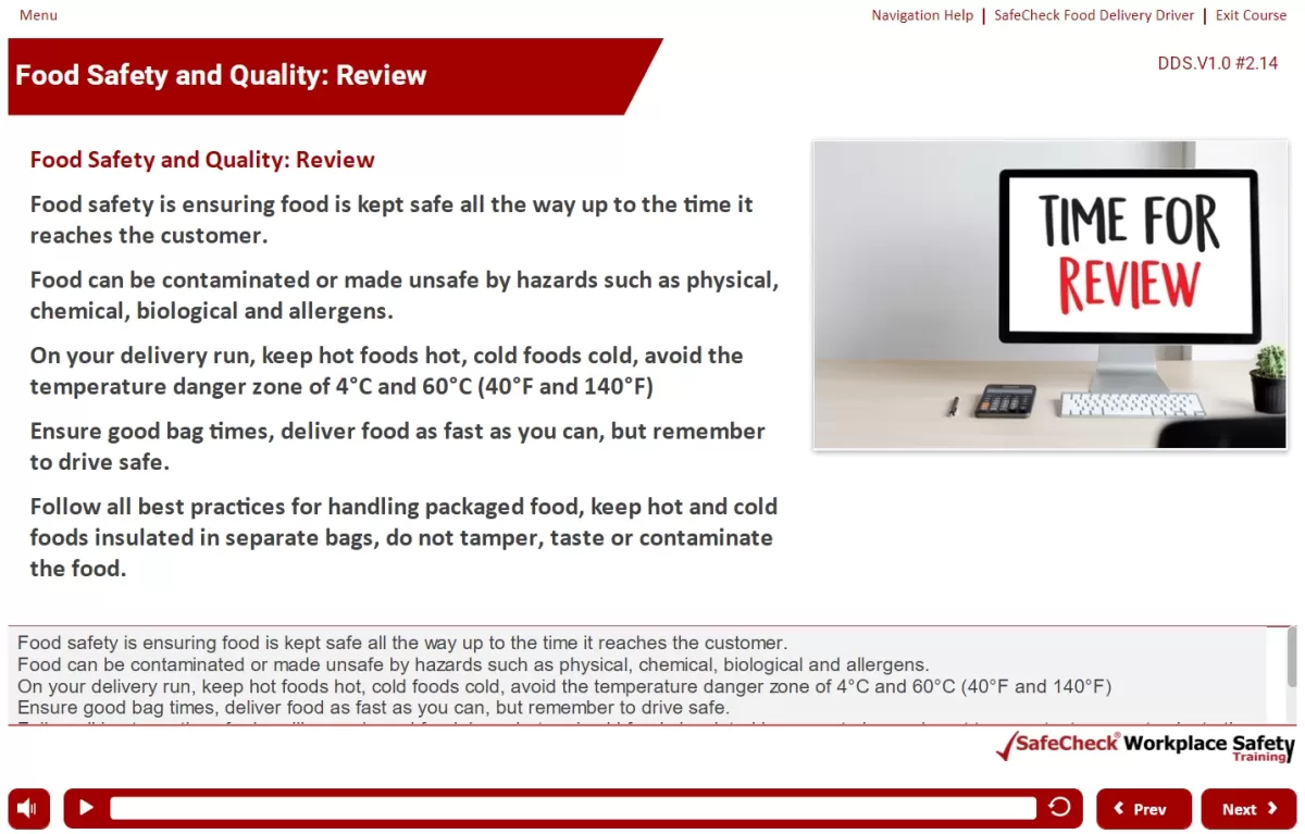 Food Delivery Driver Safety Certification | Improved Driver Safety