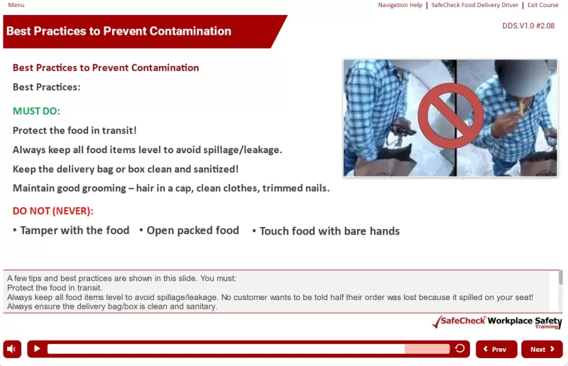 Food Delivery Driver Safety Certification | Improved Driver Safety