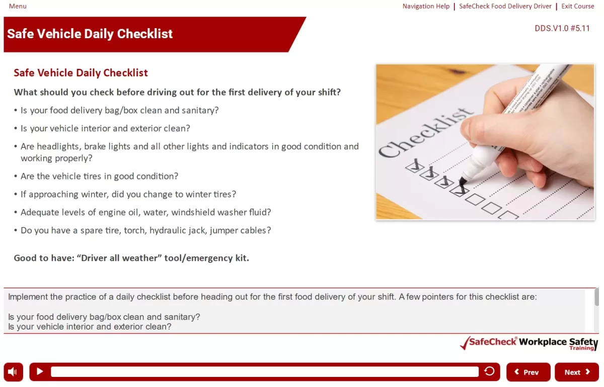 Food Delivery Driver Safety Certification | Improved Driver Safety