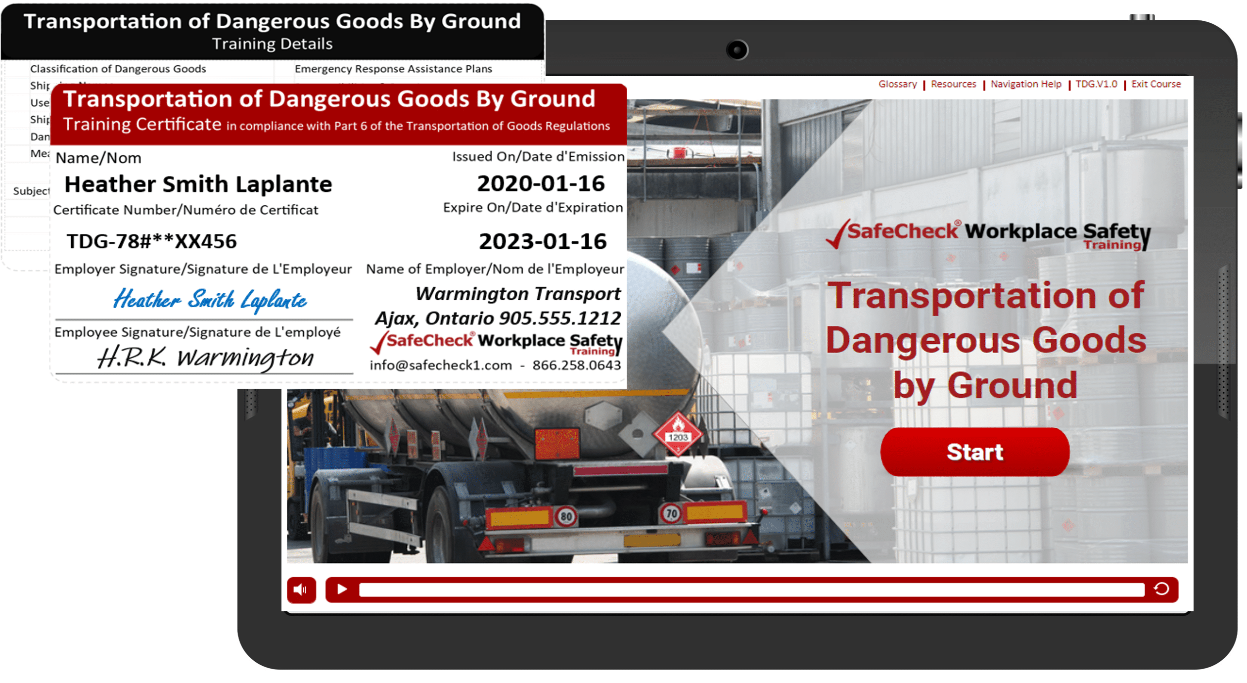TDG + WHMIS Bundle - Canada's Best Price - SafeCheck Learning